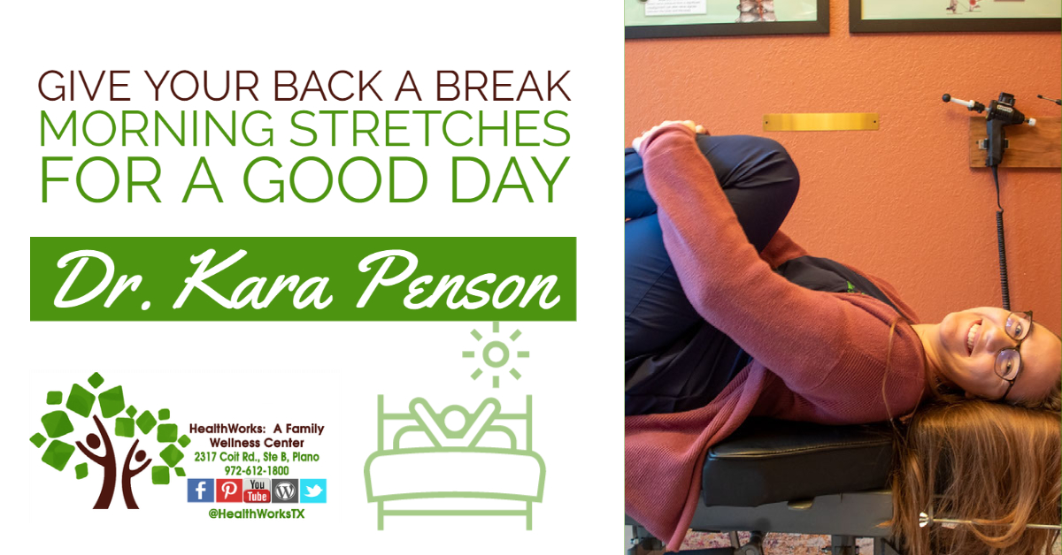 Do you wake up with a backache? Try these easy stretches.